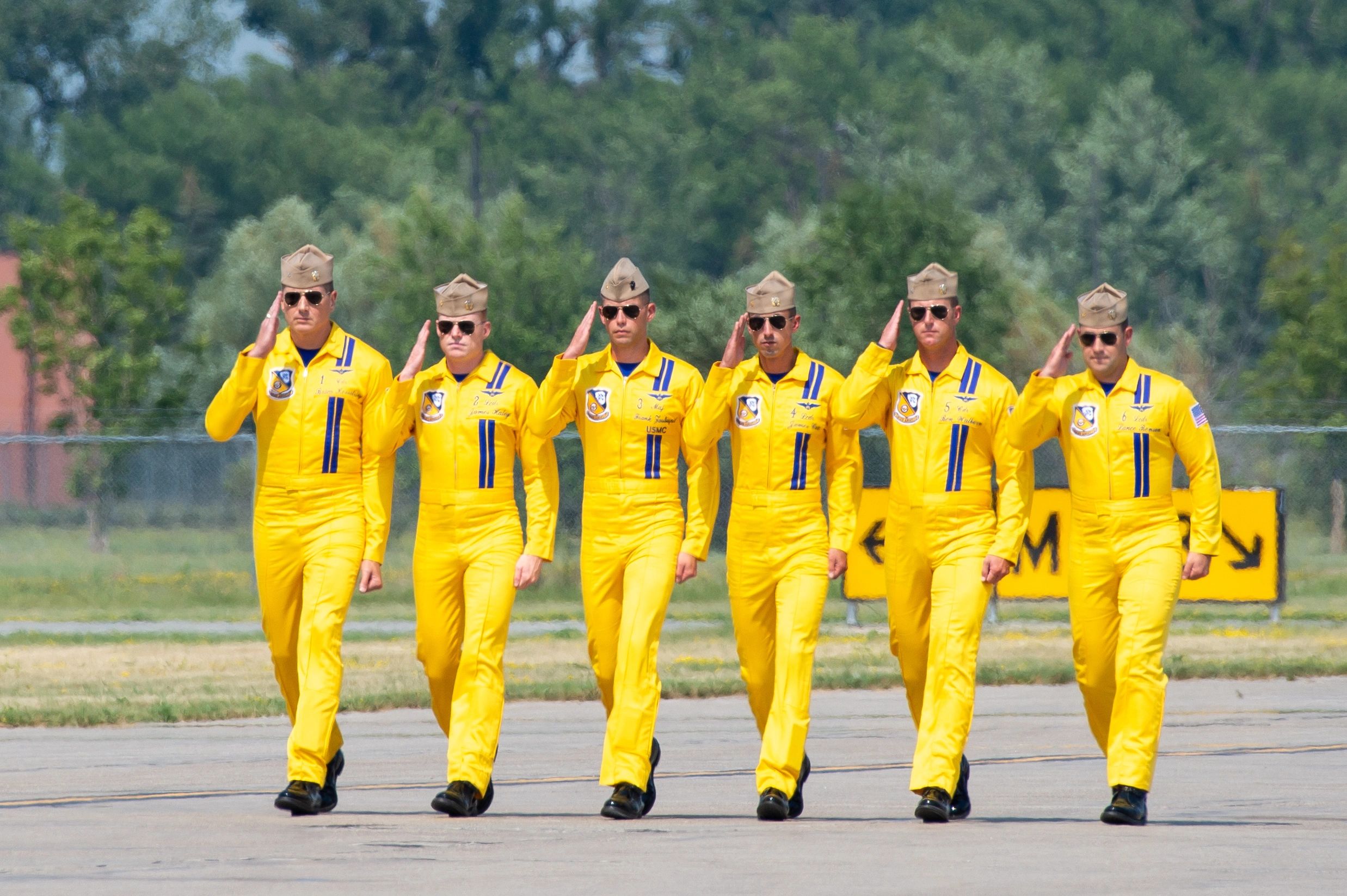 A History Of The Yellow Blue Angels Flight Suit